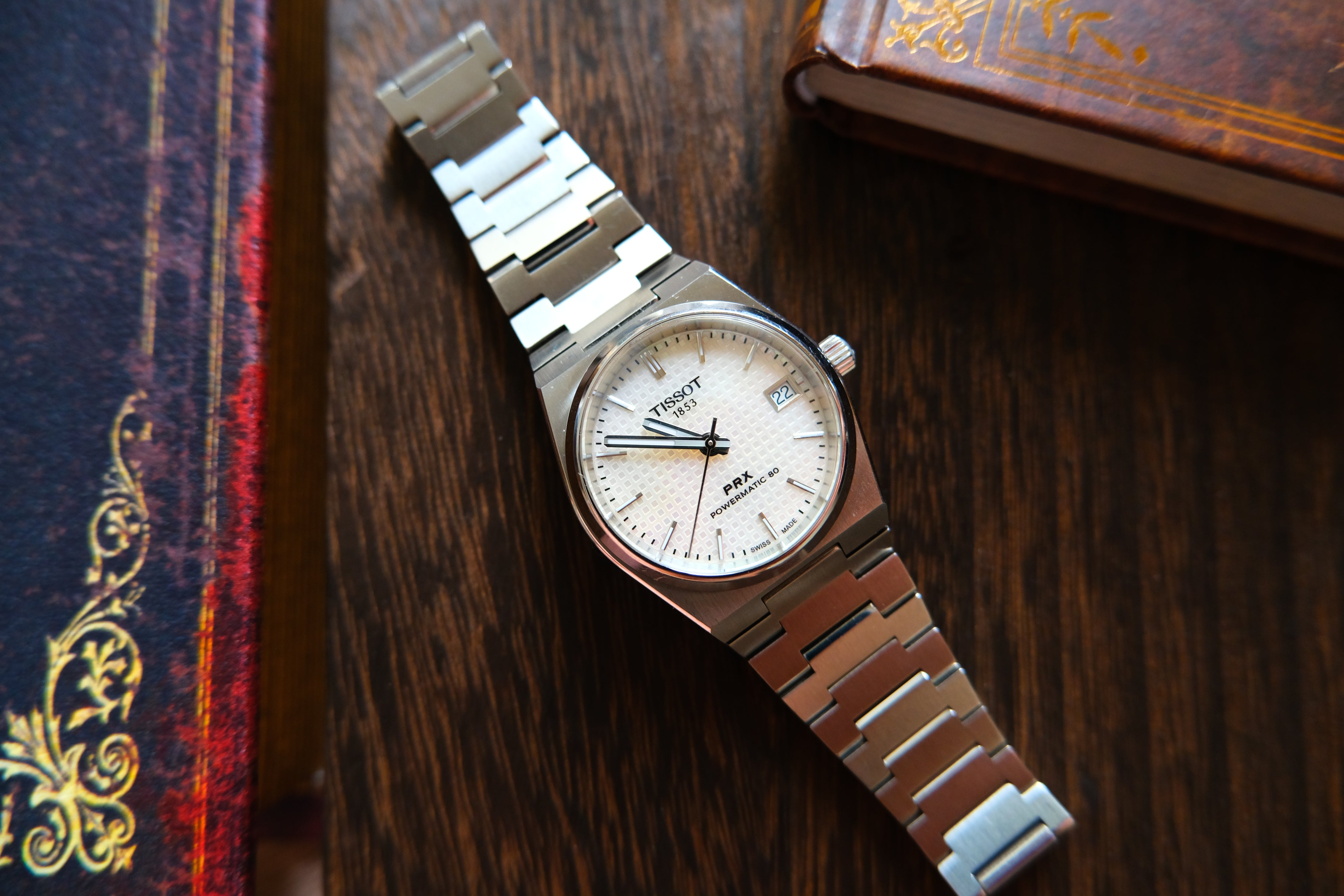 Tissot Prx Powermatic 80 35mm Mop White Dial full box – Z'esprit Watch
